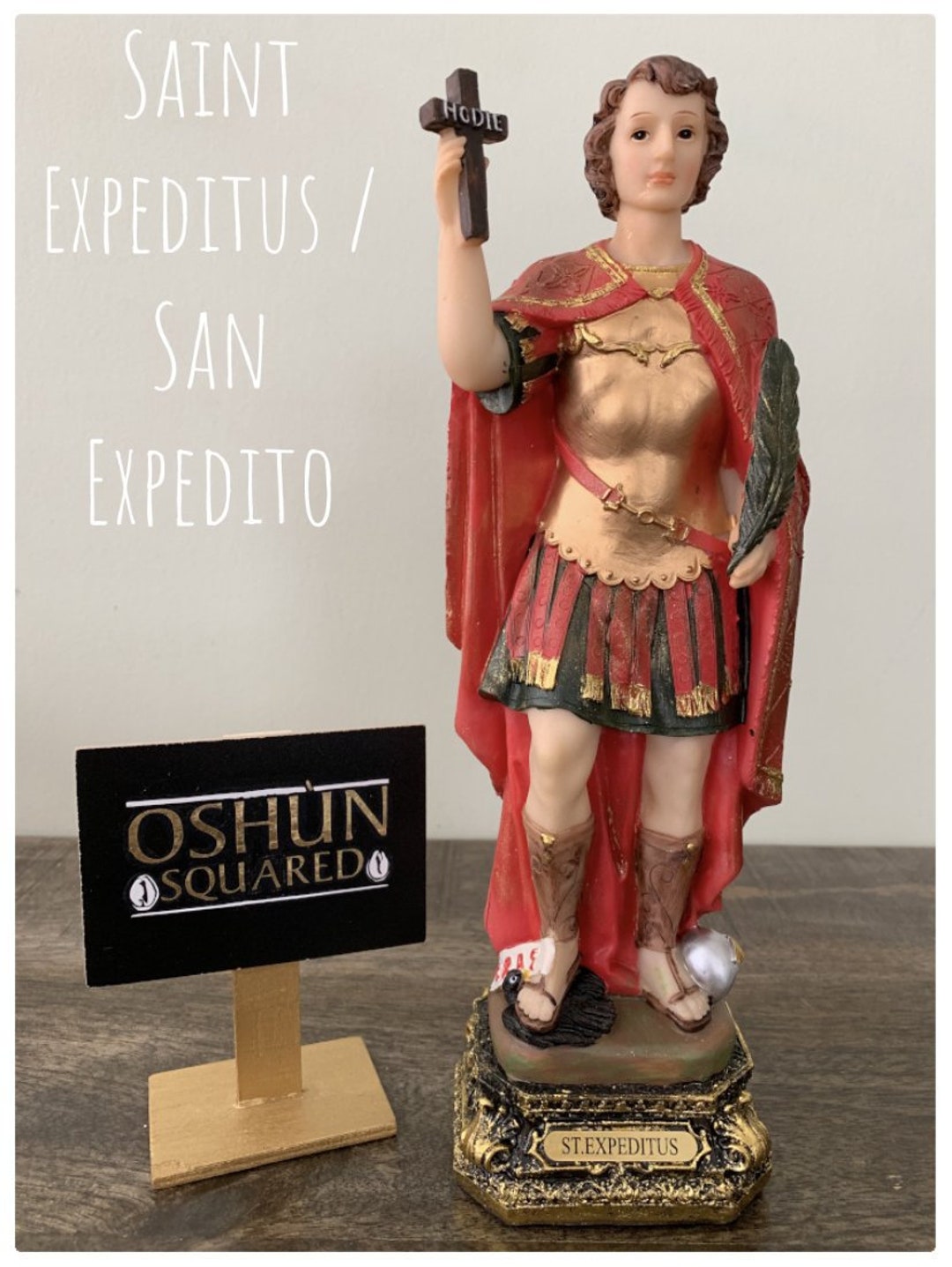 Saint Expeditus Statue | Estatua De San Expedito - Etsy