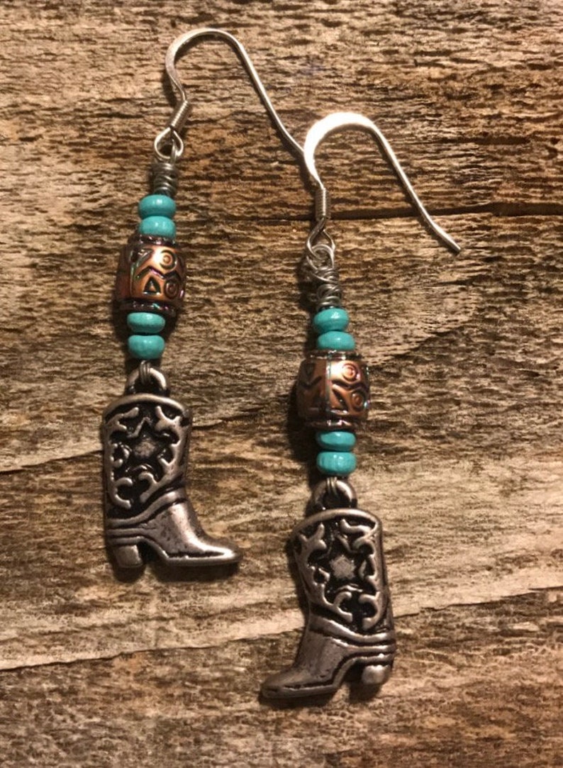 Handmade Jewelry Country Cowboy Boot - Etsy