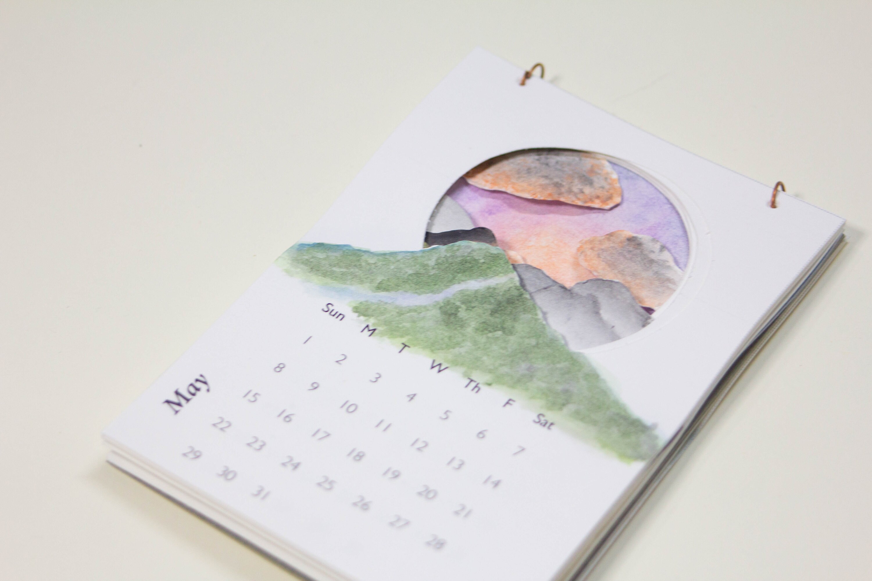 Pocket Illustrated Calendar - Etsy