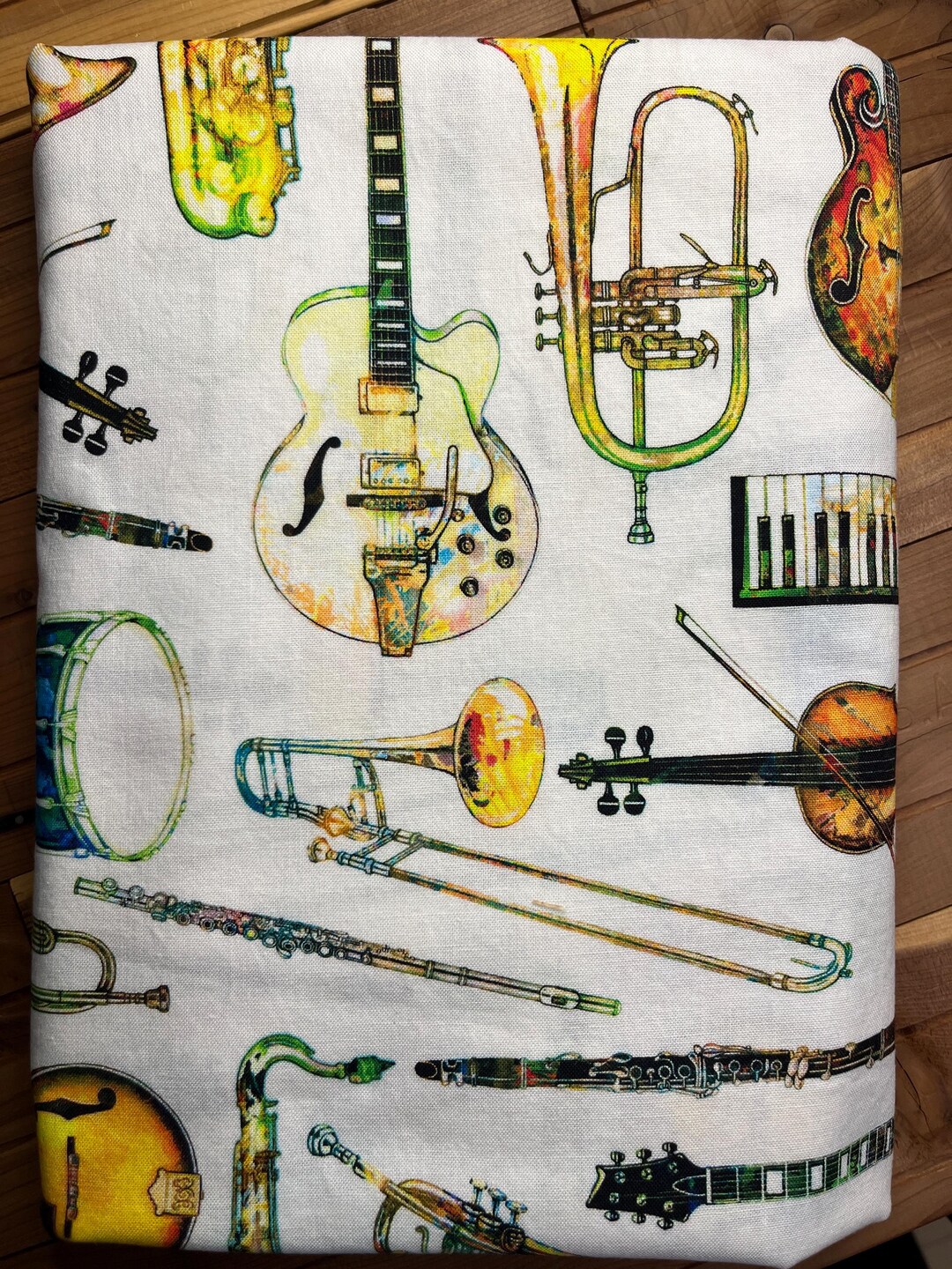 Instruments Fabric by QT Fabrics - Etsy