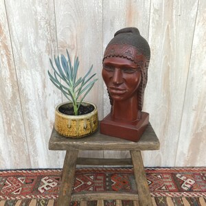 Vintage African Wood Statue, African Statue, Hand Carved African Statue ...