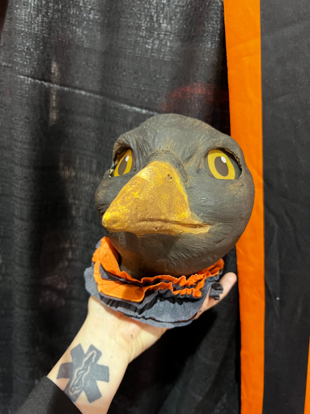 Made to Order Halloween Folkart Raven Lantern - Etsy