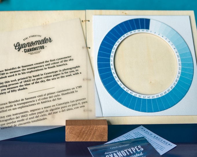 Cianómetro Con Soporte - Cyanometer With Stand - Etsy