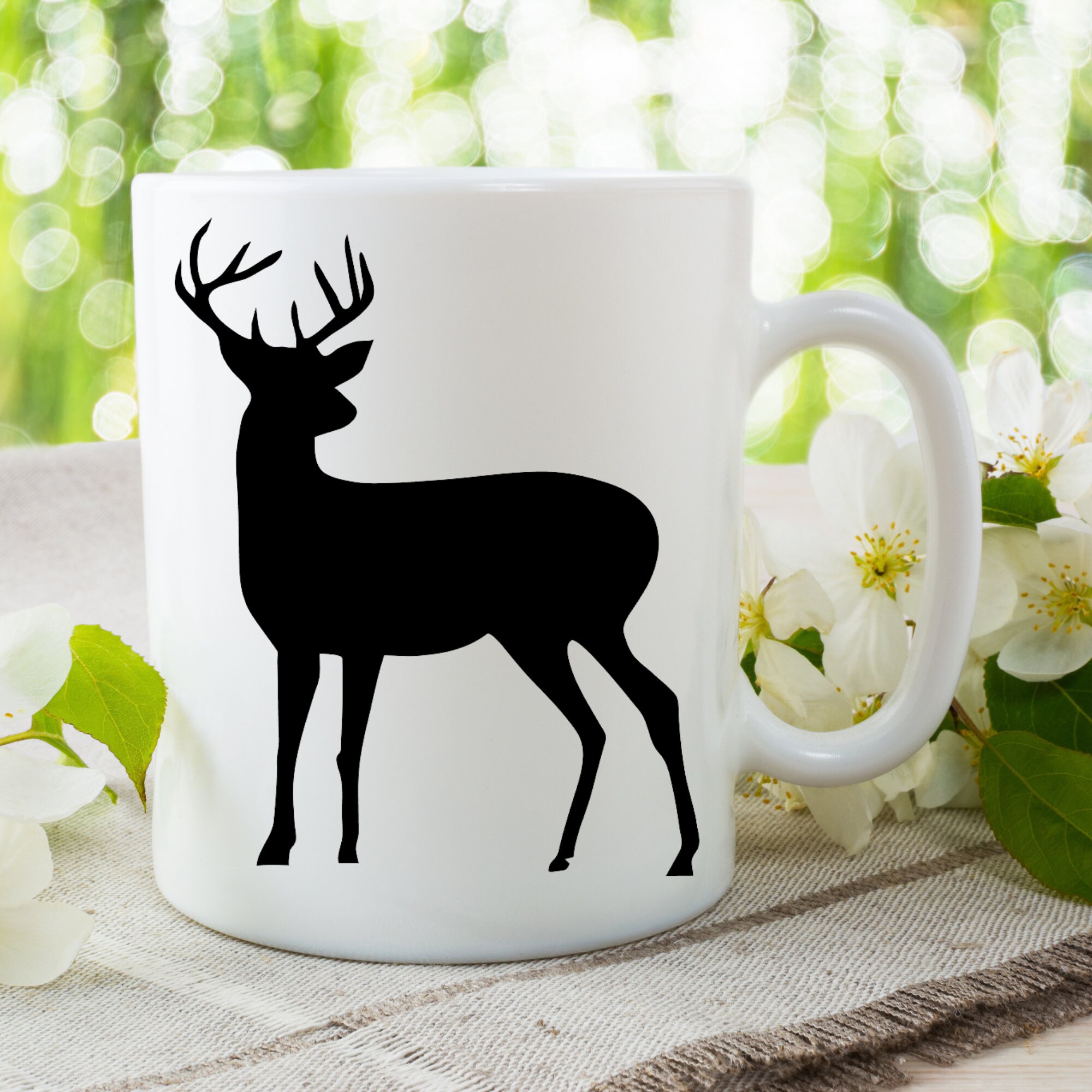 Deer Family Decal Deer Family Silhouette Hunting Sticker | Etsy