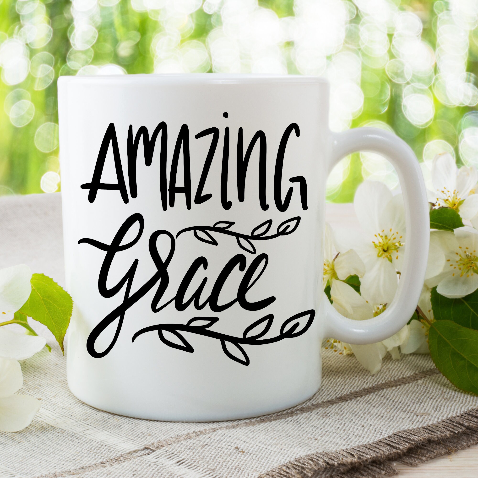 Amazing Grace Car Decal, Amazing Grace Sticker, Hymn Sticker, Religious ...