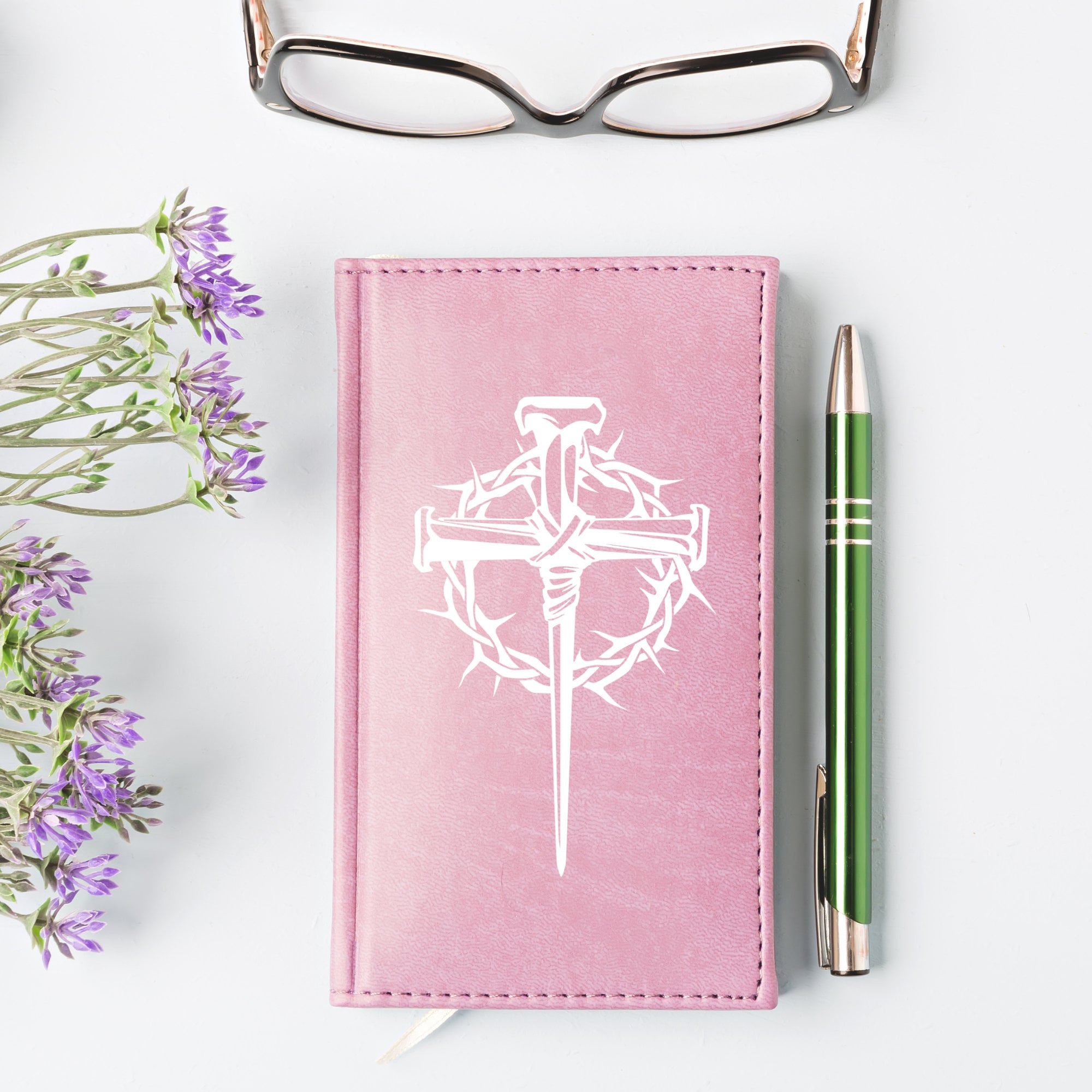 Cross and Nails Crown of Thorns Decal, Religious Cross Decal, Custom ...
