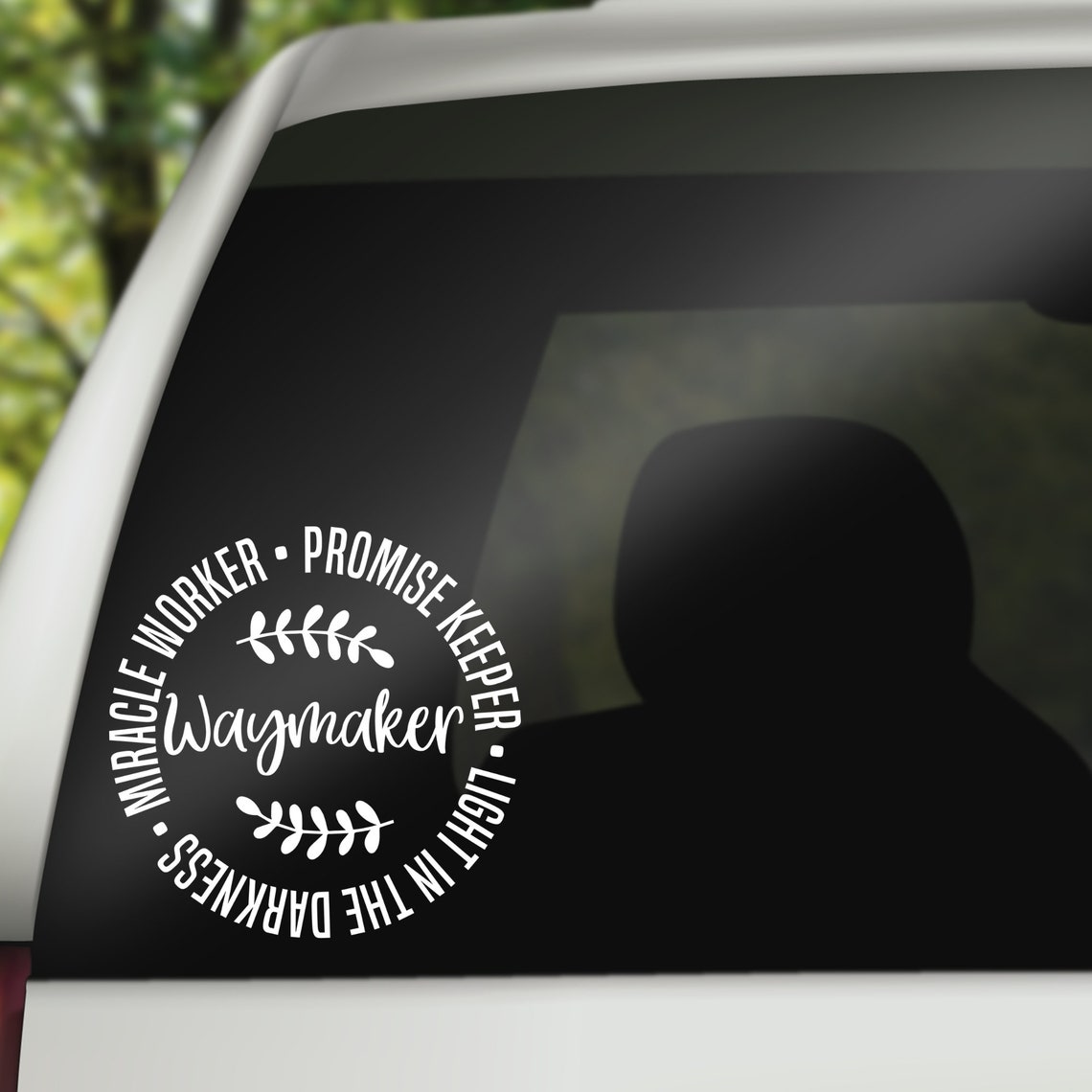 Waymaker Car Decal, Religious Sticker, Christian Sticker, Christian Car ...