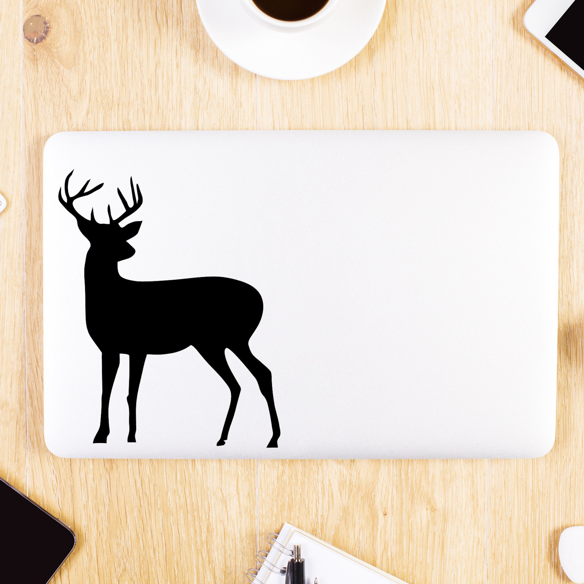 Deer Family Decal Deer Family Silhouette Hunting Sticker | Etsy