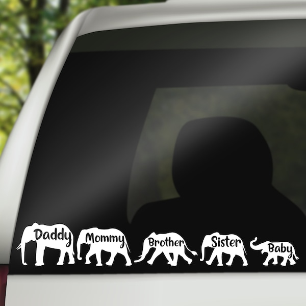 Elephant Car Decal - Etsy