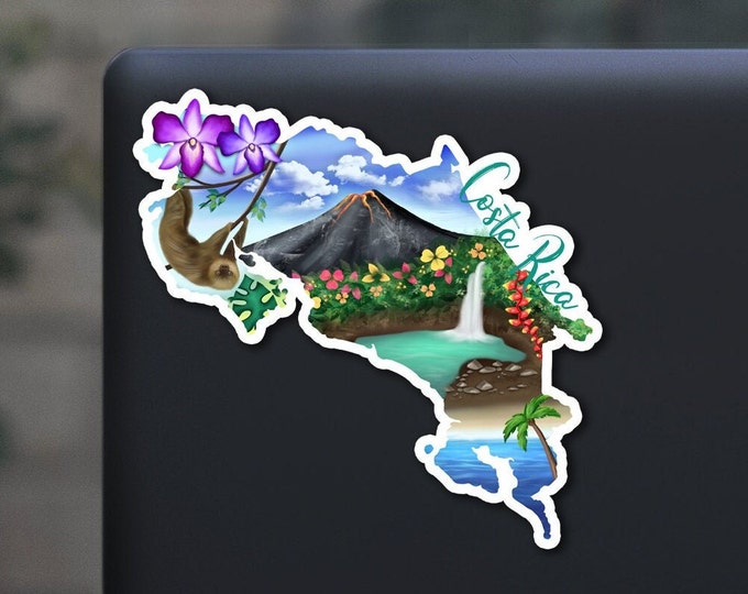 Costa Rica Sticker Pack, Costa Rican Pride, Gallo Pinto Stickers, Pura ...