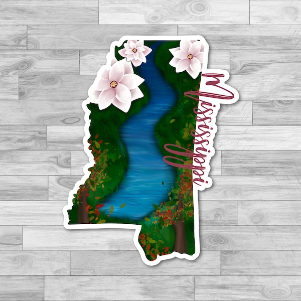 Mississippi River Sticker - Etsy