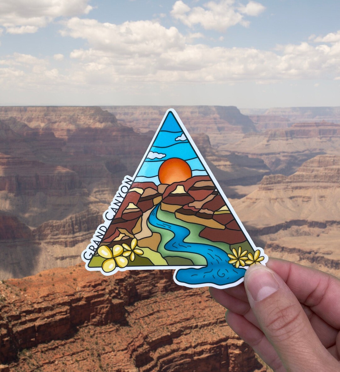 Grand Canyon National Park Sticker, Hand Drawn Design, Arizona ...