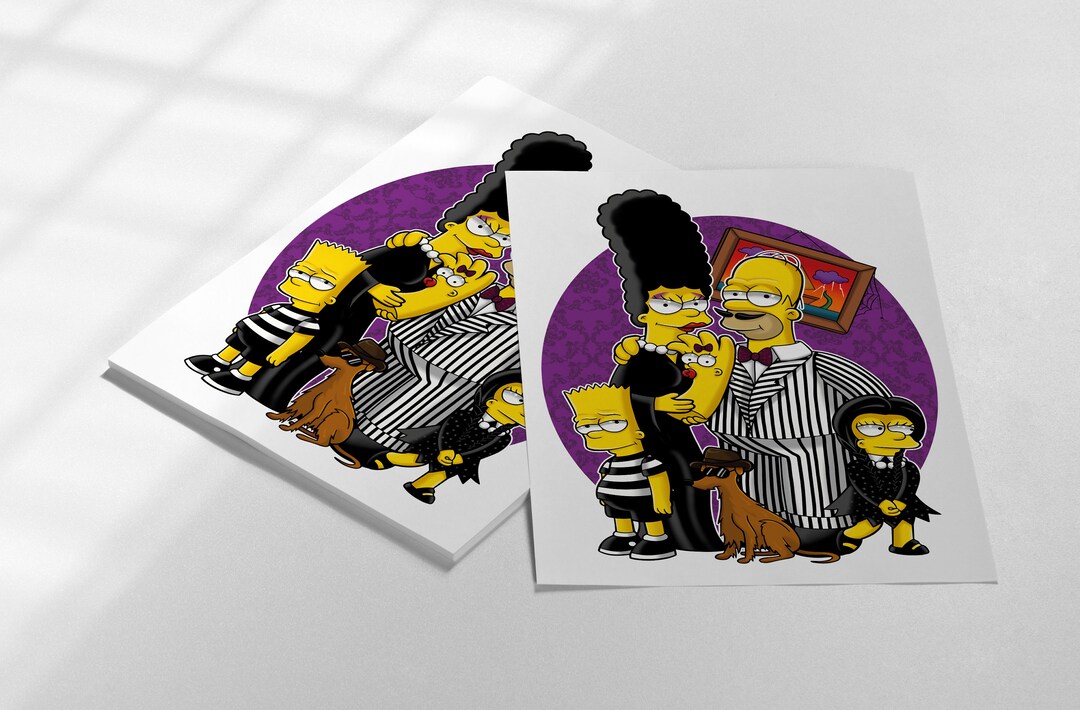 The Simpons Family Values Art Print by Tattoo Tom - Inspired by the ...