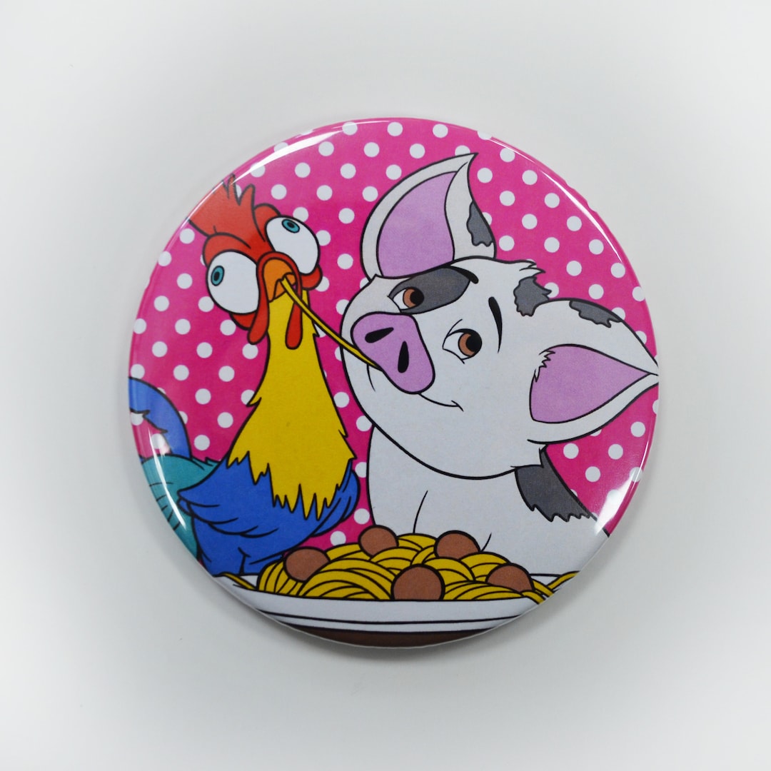 Disney's Pua & Hei Hei Pocket Mirror by Tattoo Tom - Etsy