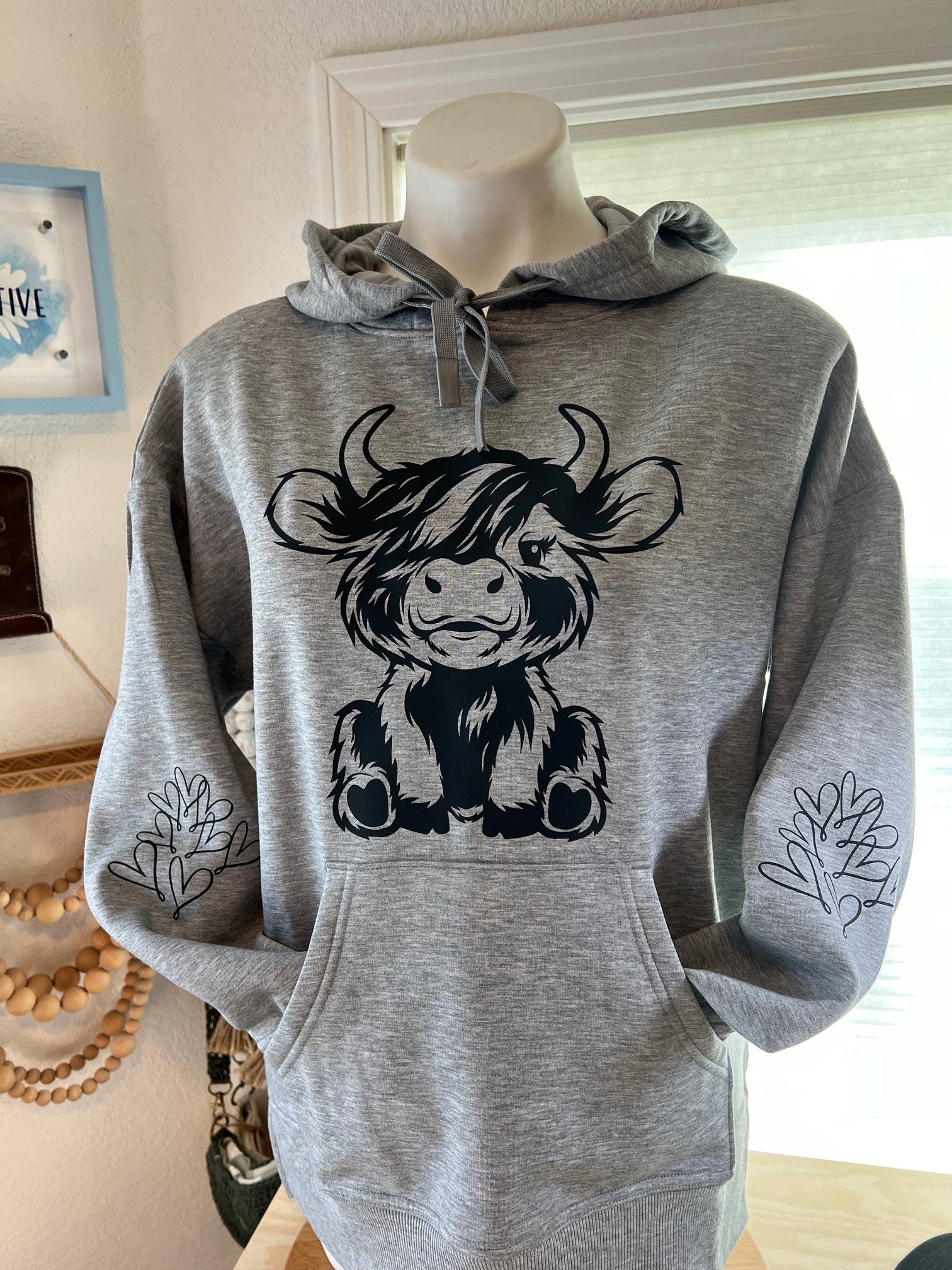 Highland Cow Sweatshirt, Highland Cow Hoodie, Highland Cow Shirt ...