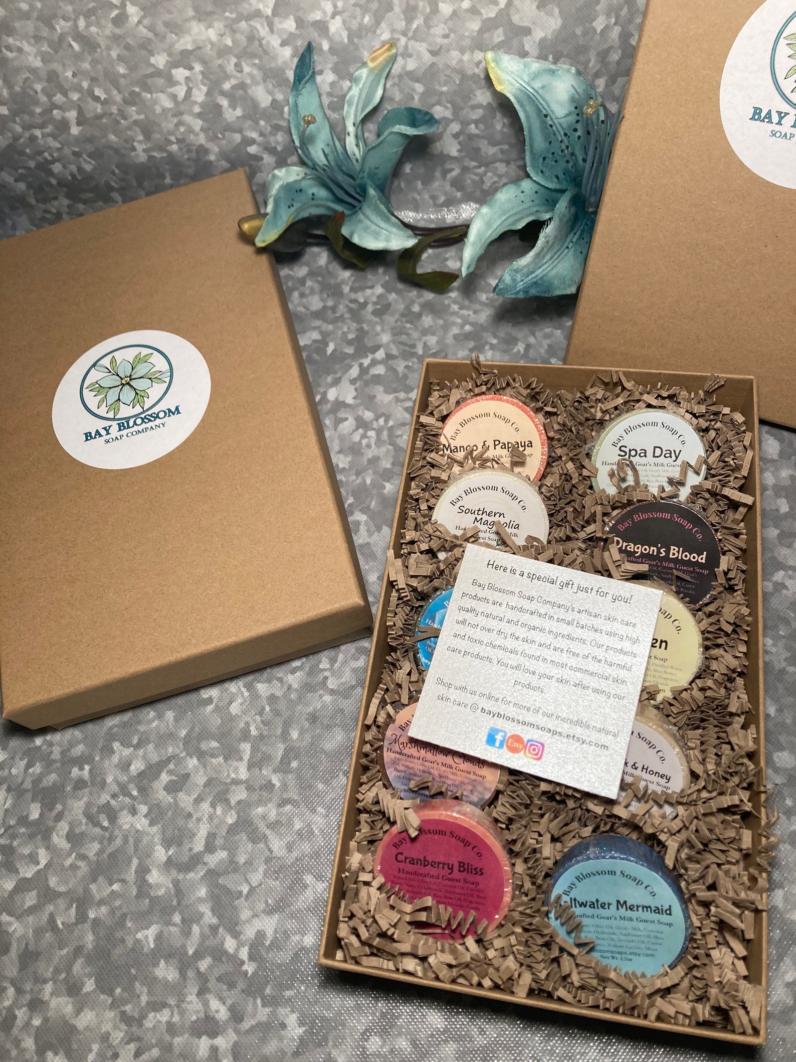 Mini Guest Soap Set of 10 Assorted Soaps, Guest Soap Gift Set, Soap Set ...