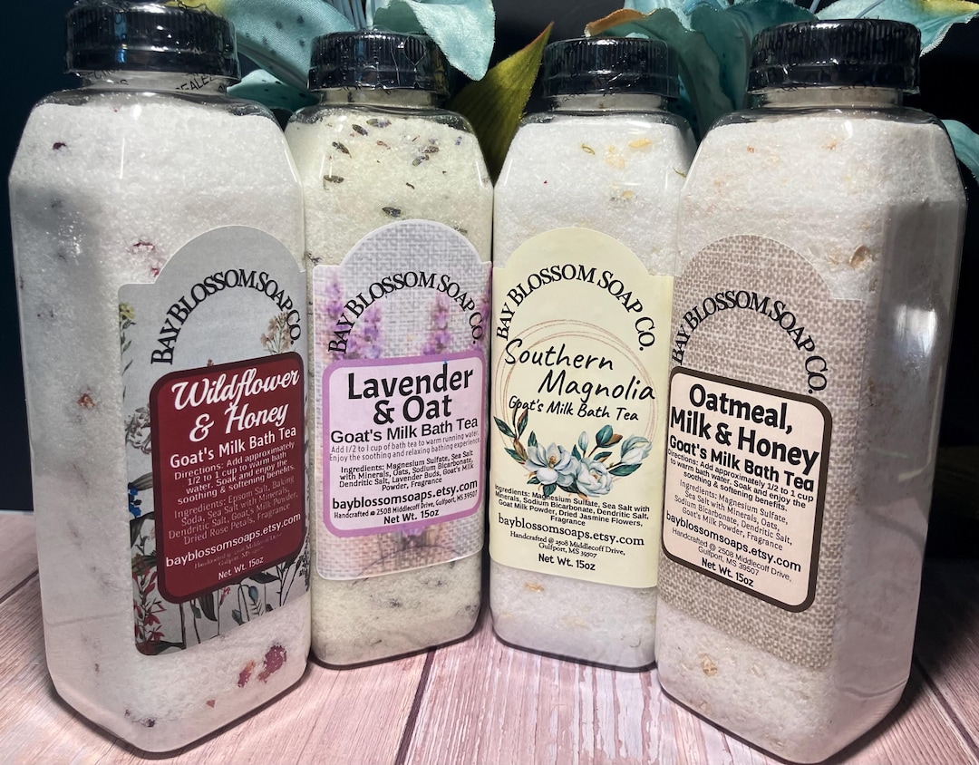 Bath Tea, Goats Milk Bath Tea, Salt Soak, Bath Salts - Etsy