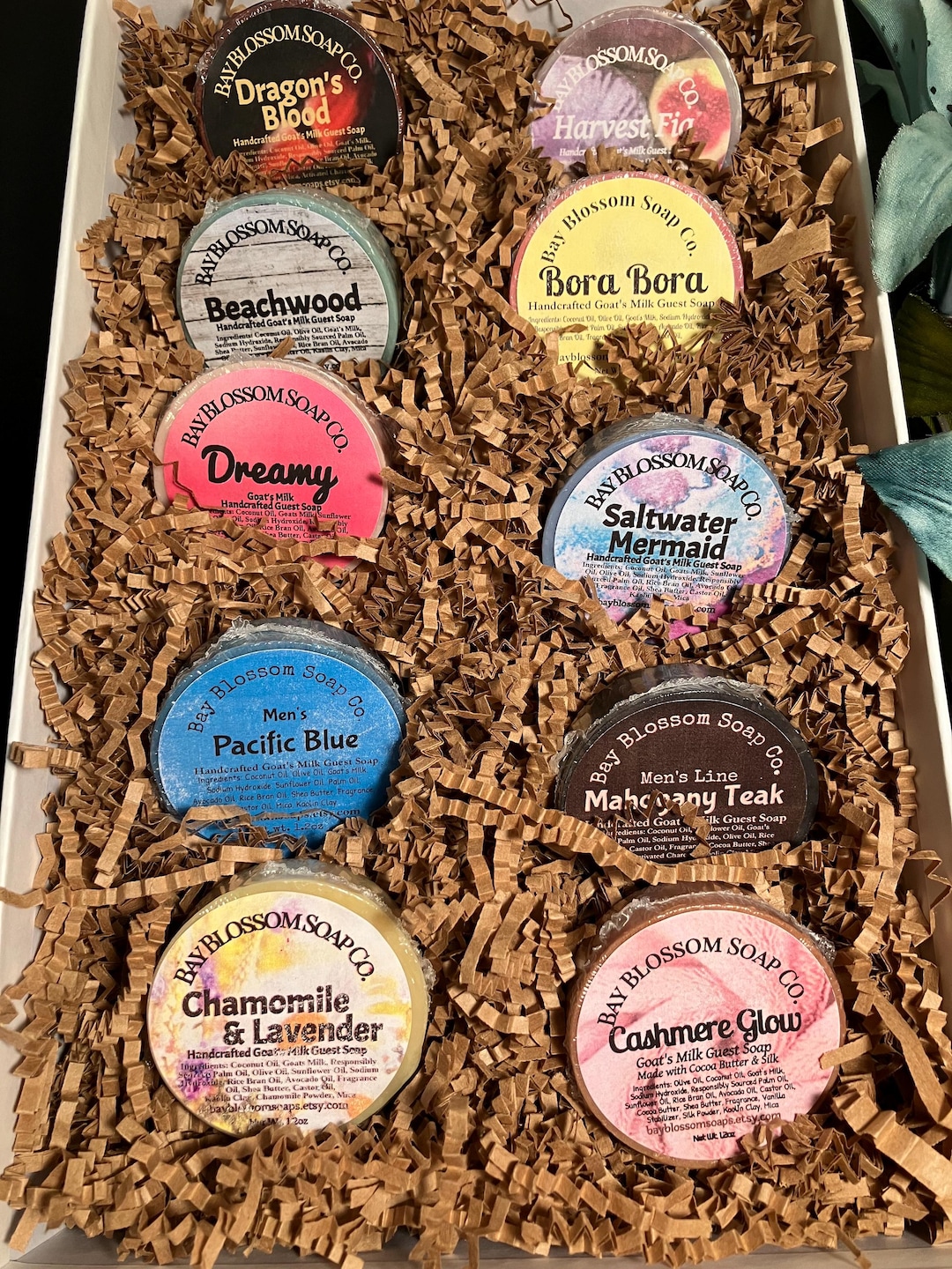 Mini Guest Soap - Set of 10 Assorted Soaps, Guest Soap Gift Set, Soap ...