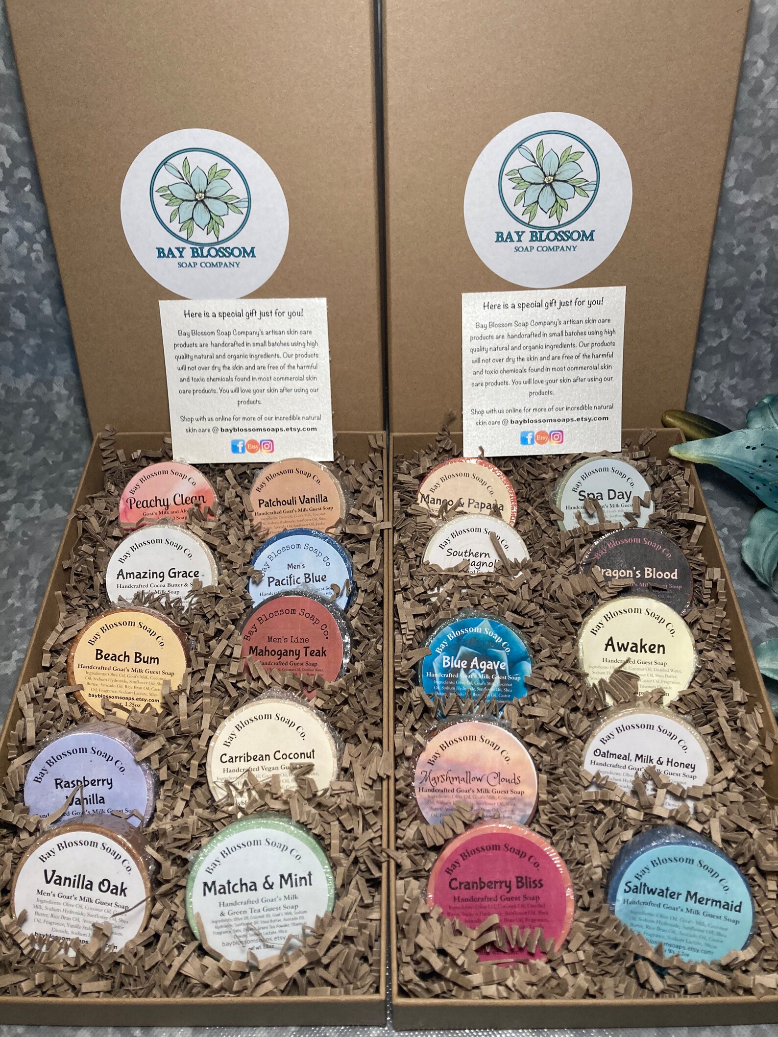 Mini Guest Soap Set of 10 Assorted Soaps, Guest Soap Gift Set, Soap Set ...