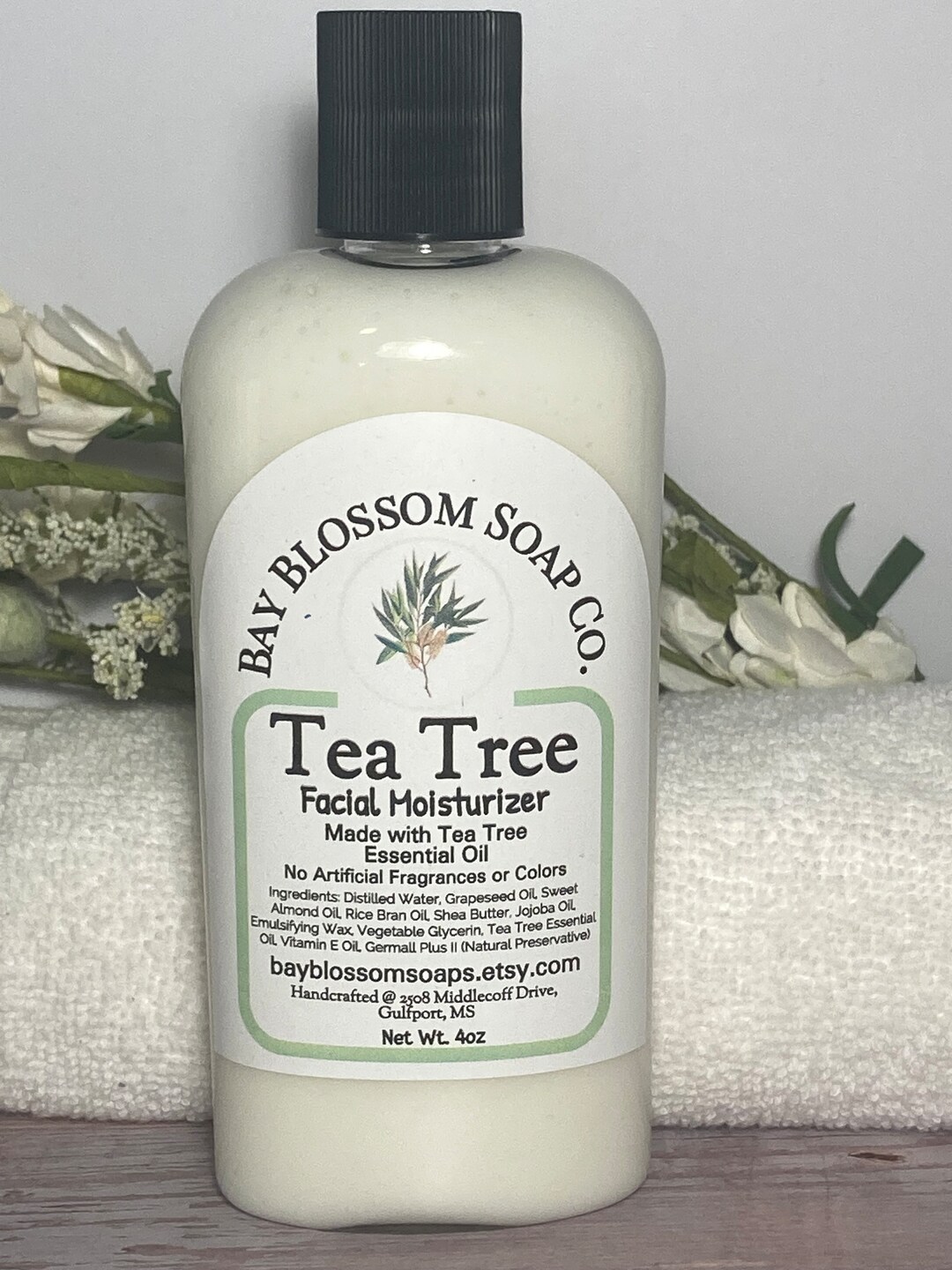 Tea Tree Facial Moisturizer, Gentle Face Lotion, Essential Oil ...