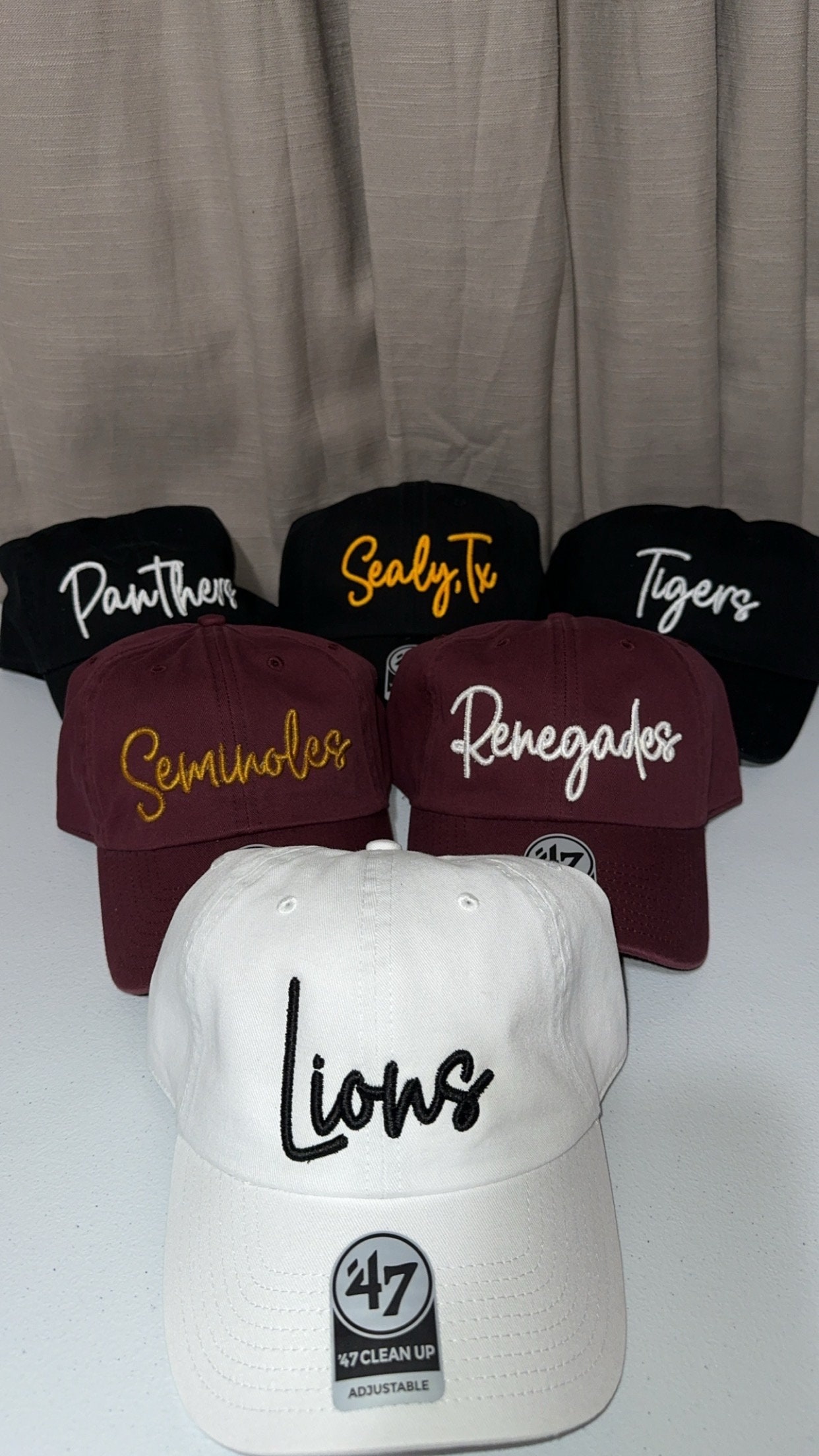 3d Puff Embroidered Caps - Etsy