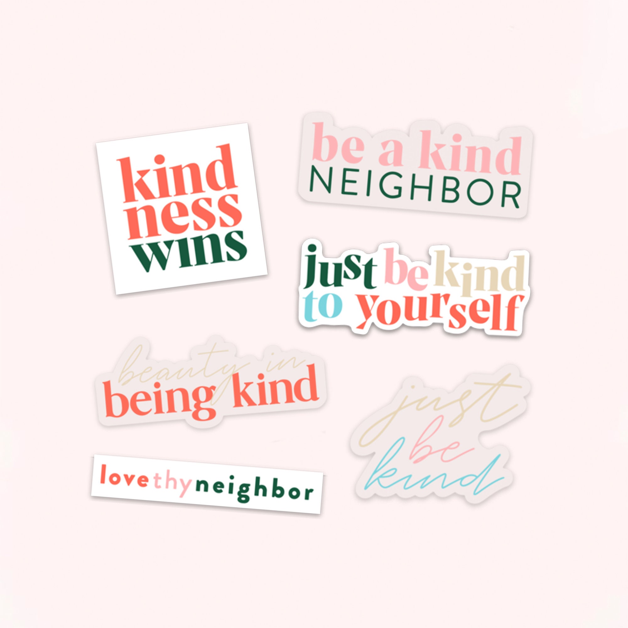 Kindness Sticker Pack | Be Kind Sticker | Laptop Sticker | Waterbottle ...