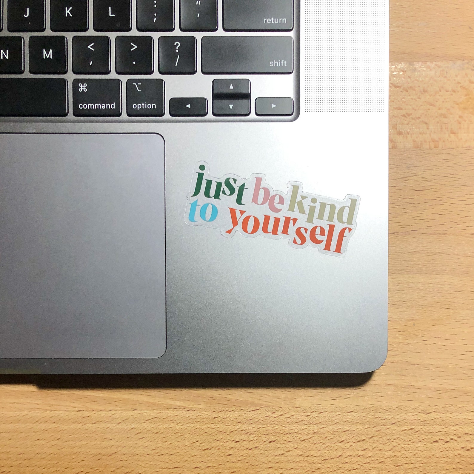 Just Be Kind to Yourself Sticker | Clear Sticker | Laptop Sticker ...