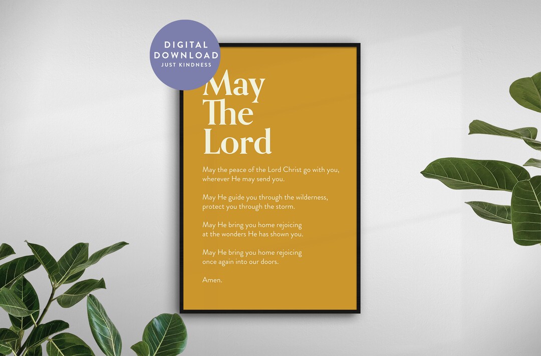 MAY THE LORD Prayer | Printable, Art Poster, Wall Decor, Scripture Art ...