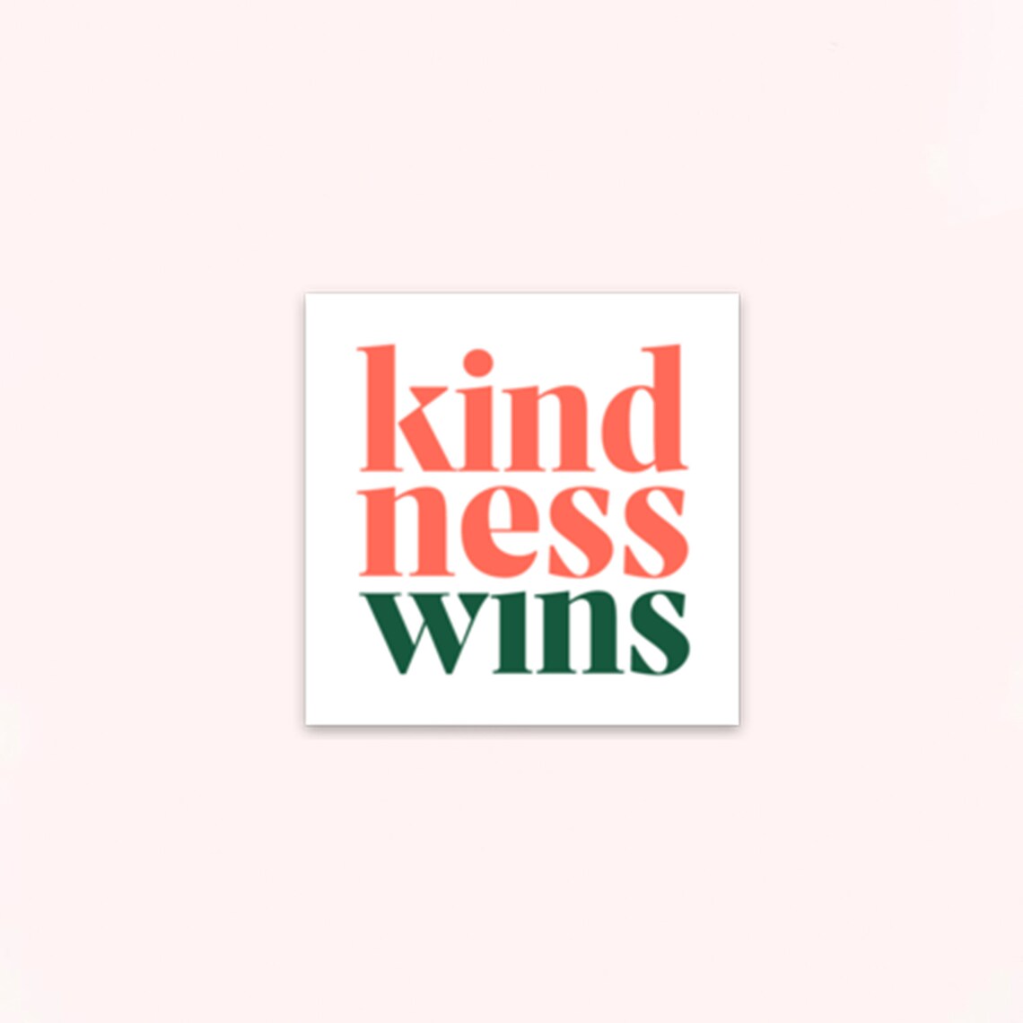 Kindness Wins Sticker | Sticker | Laptop Sticker | Waterbottle Sticker ...