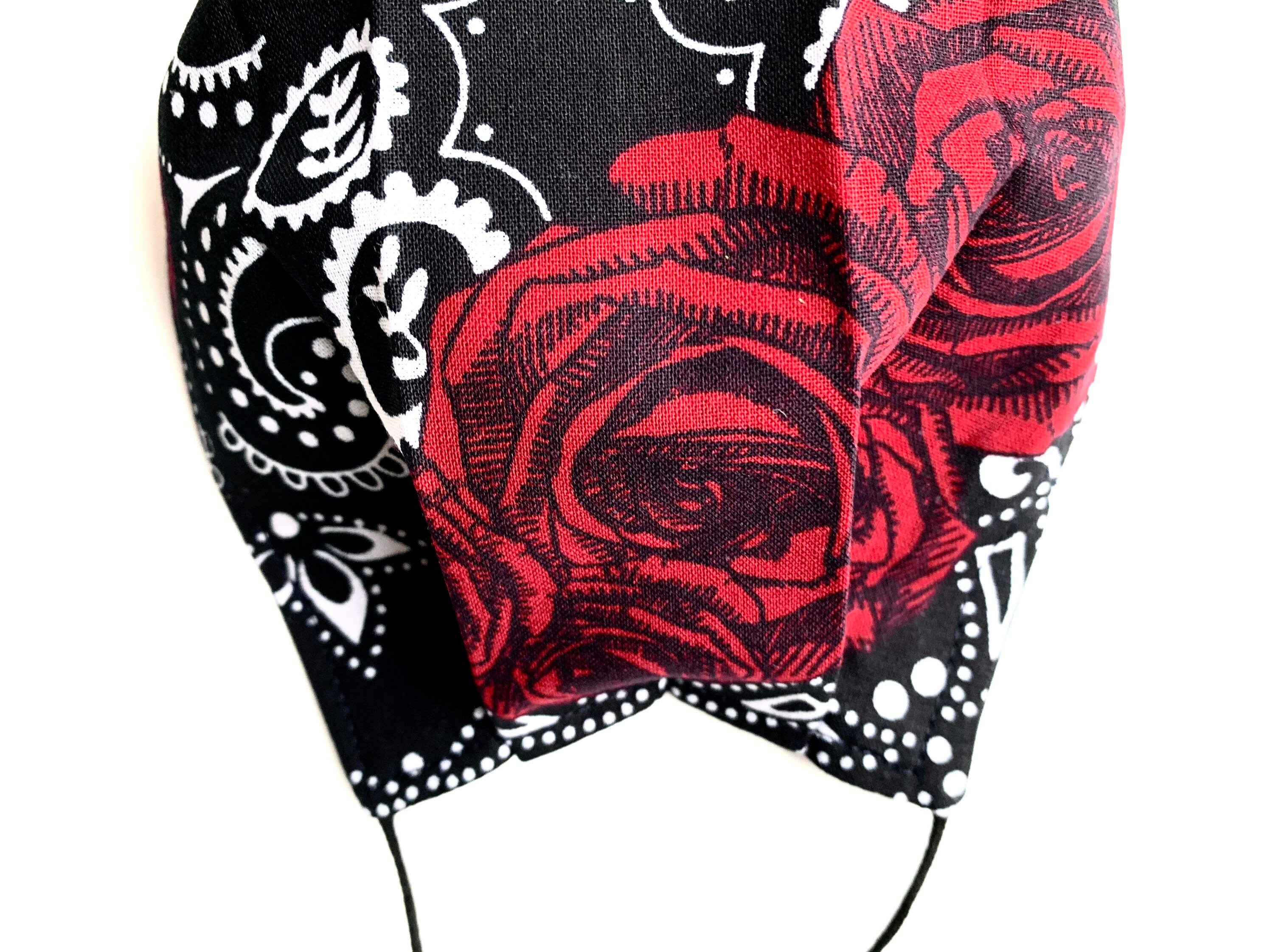 Rose bandana mask | Etsy