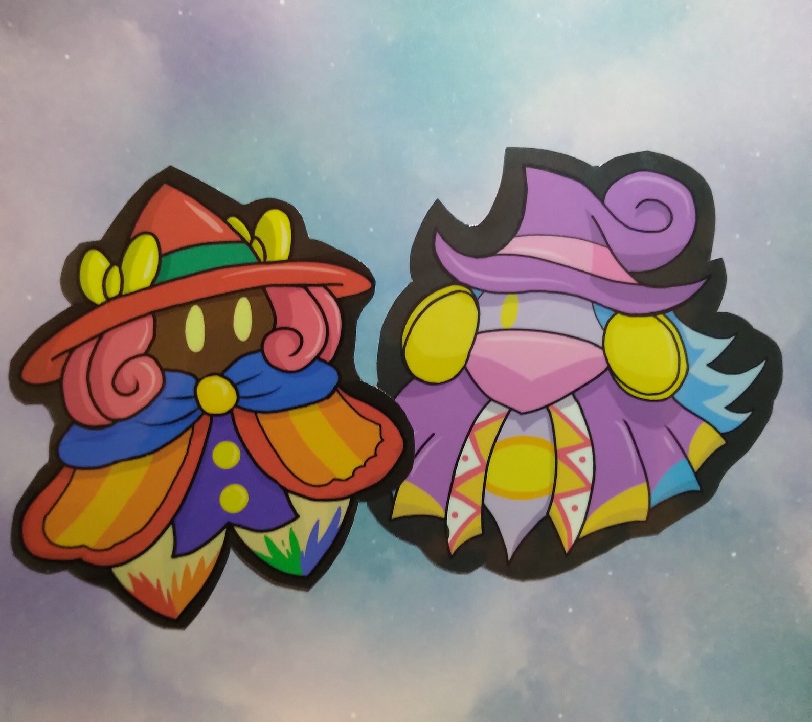 Drawcia and Paintra Stickers Kirby Canvas Curse Kirby Triple Deluxe - Etsy