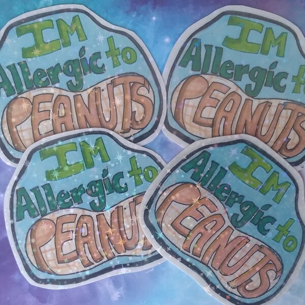 Peanut Allergy Stickers - Etsy