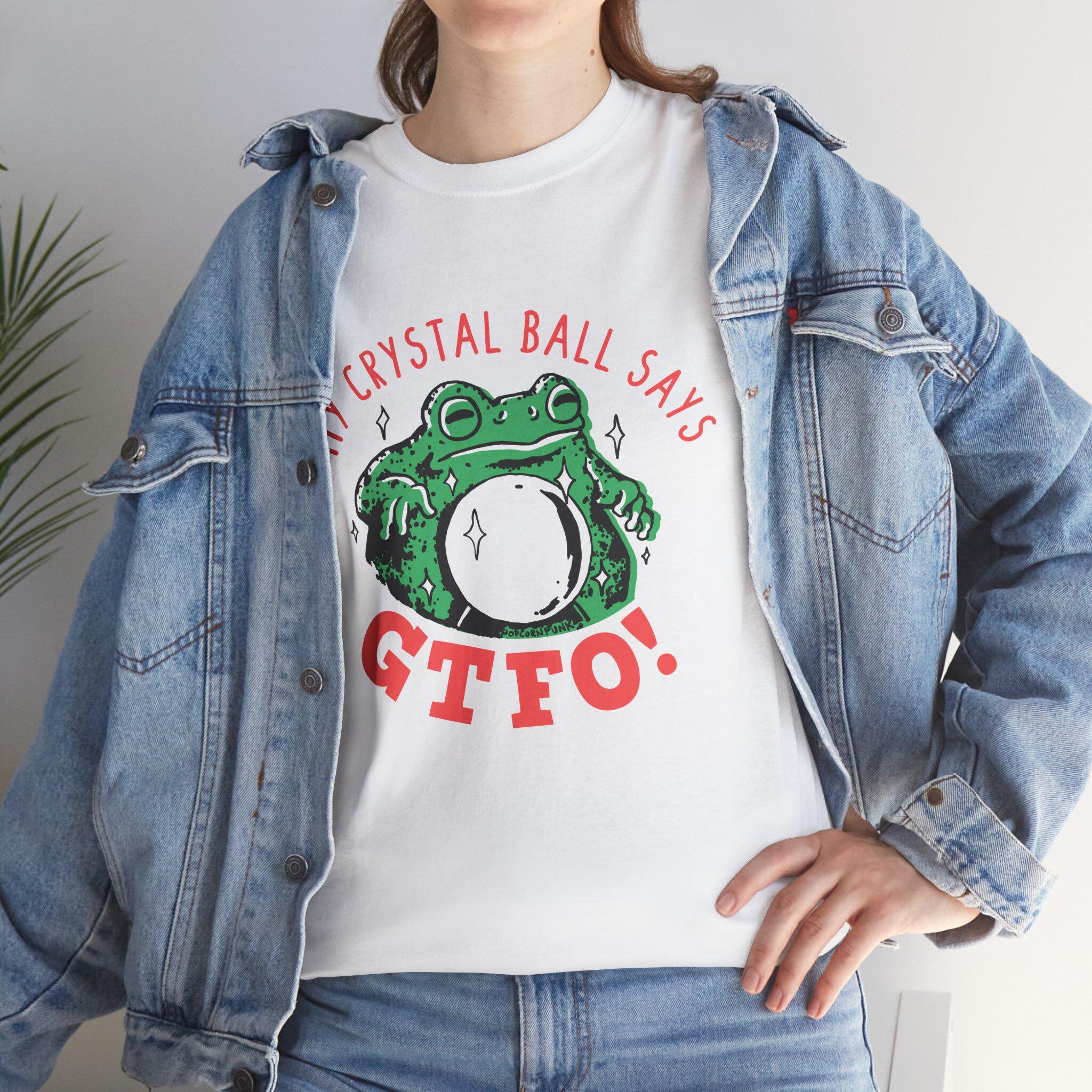 My Crystal Ball Says GTFO Vintage Frog Unisex T-shirt - Etsy