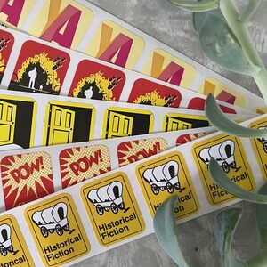 Library Genre Stickers Multi-pack - Etsy