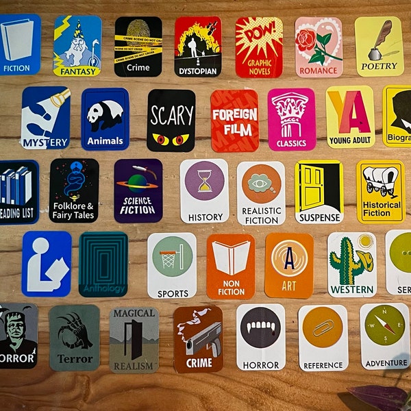 Library Genre - Etsy