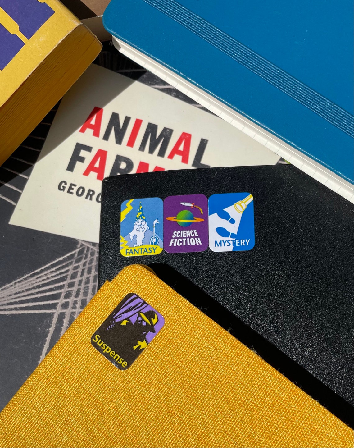 Library Genre Stickers 10 Pack | Etsy UK