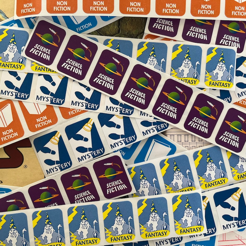 Book Spine Label Sticker - Etsy