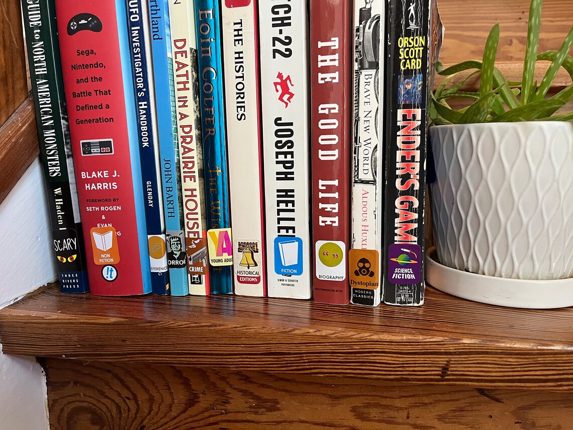 Library Genre Stickers Multi-pack - Etsy