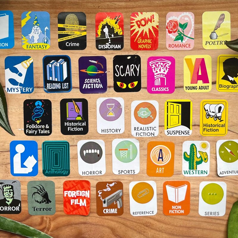 Library Genre - Etsy