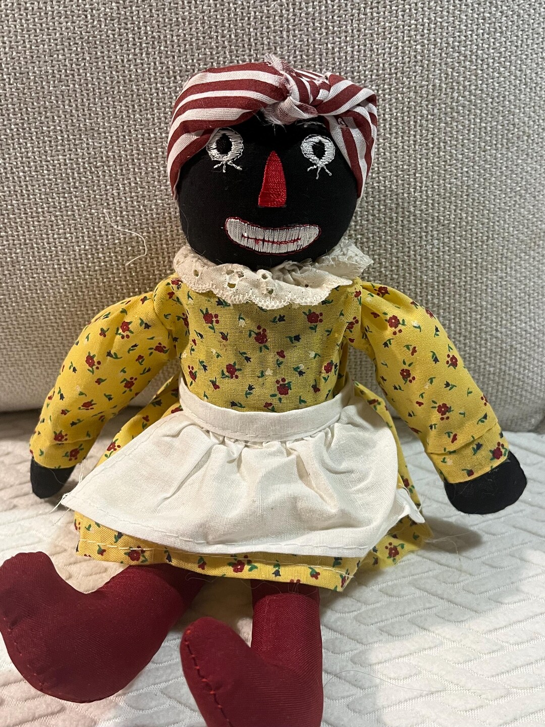 African American Rag Doll Vintage Folk Art 1940s - Etsy