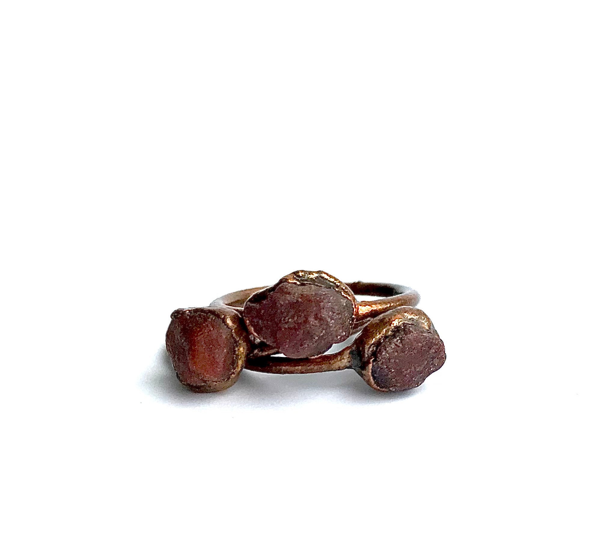 Raw Ruby Copper Ring // July Birthstone Ring // Natural | Etsy