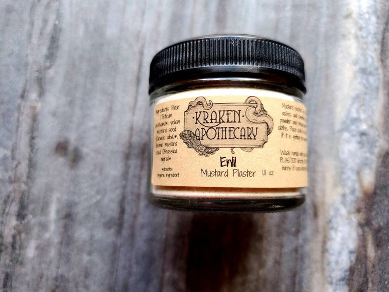 Enlil Mustard Plaster Chest Congestion Relief Cough & - Etsy