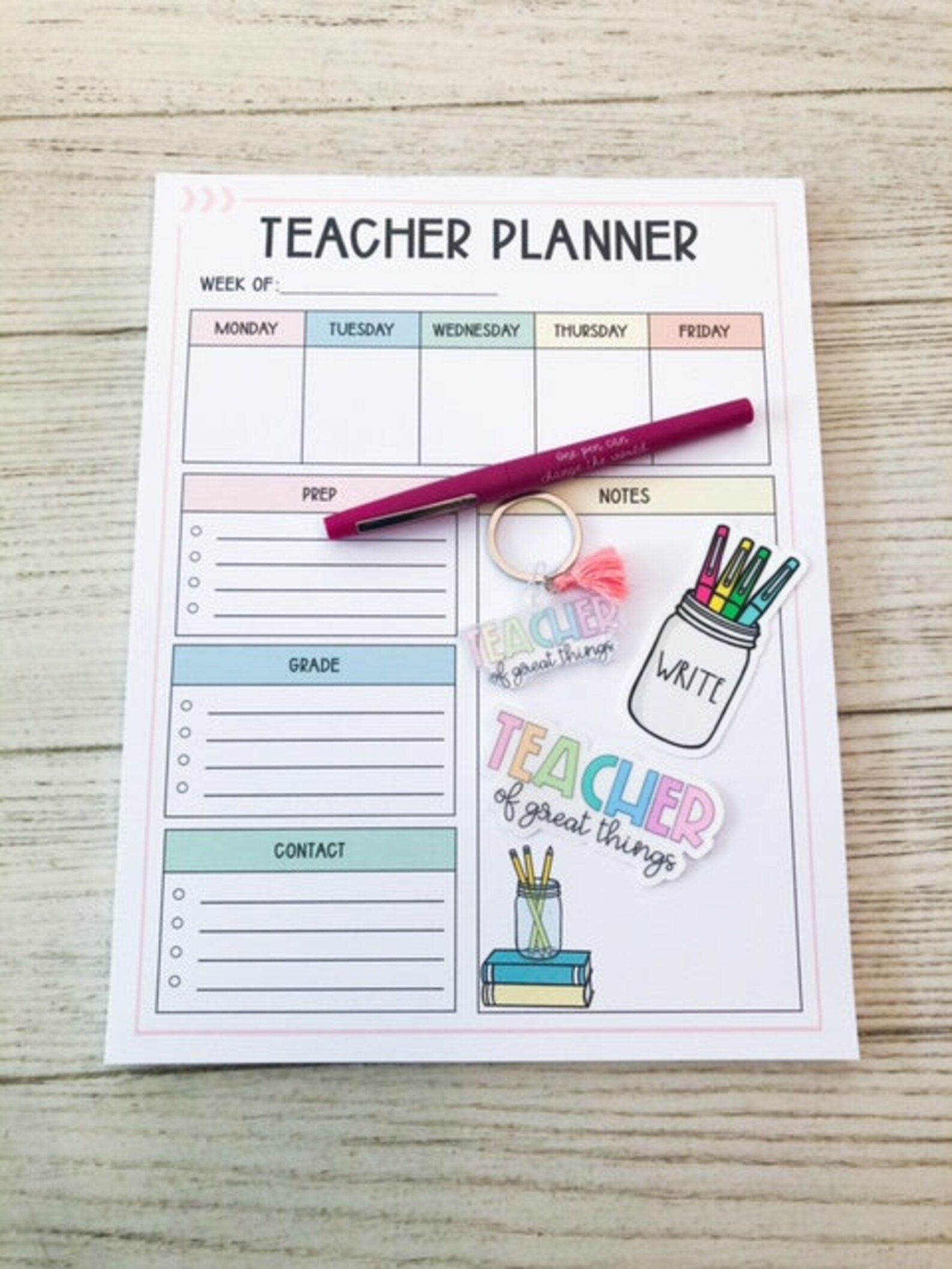 Create Your Own Teacher Planner Bundle Teacher Gift Etsy