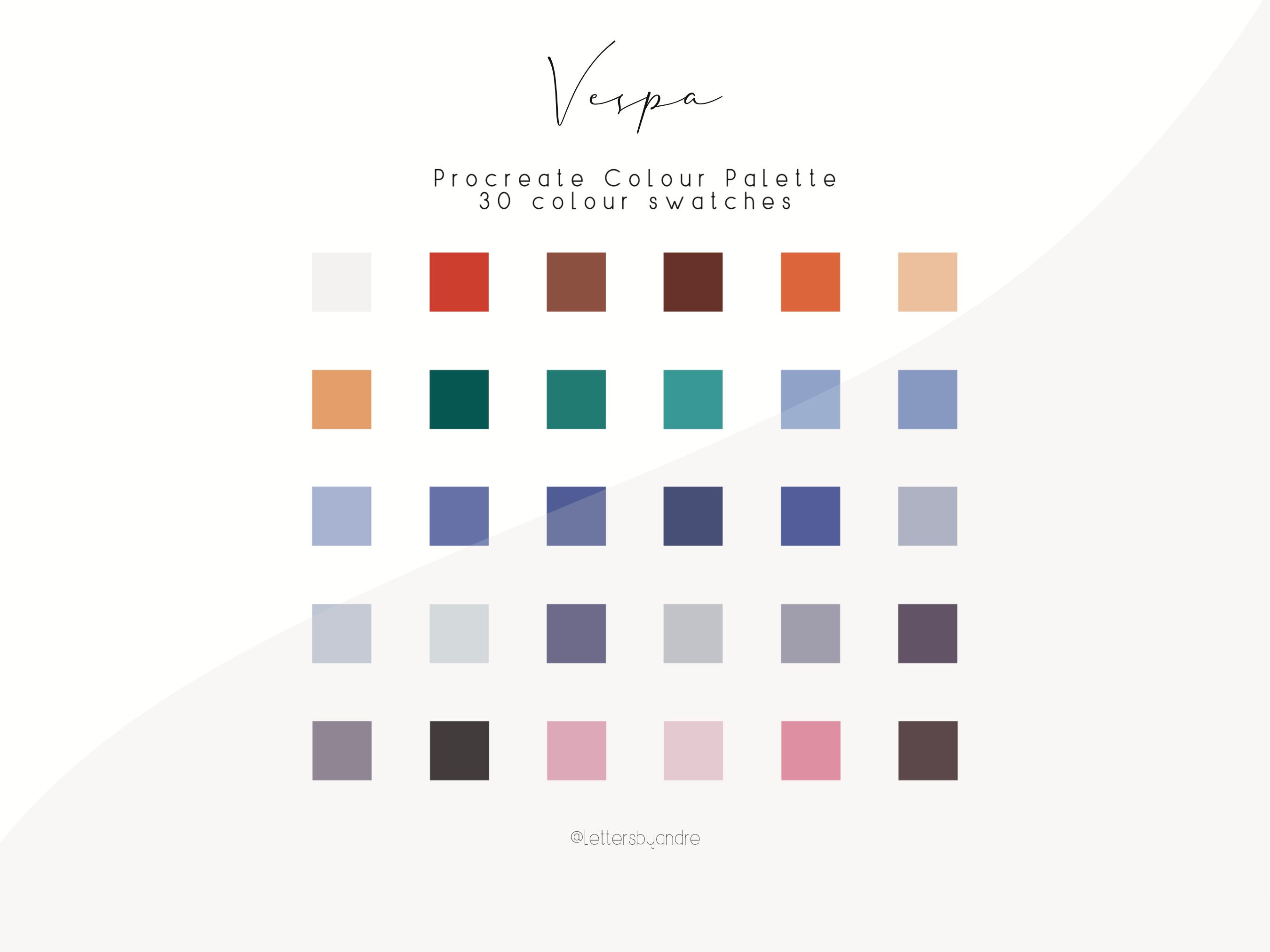 Palette de couleurs Procreate | Palette de couleurs | Palette de ...