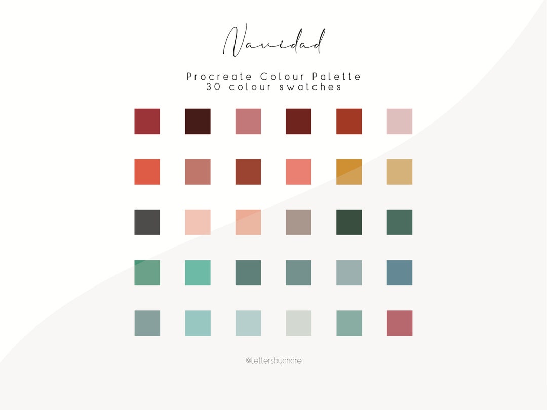 Procreate Color Palette | Color Palette | Digital Color Palette | Color ...