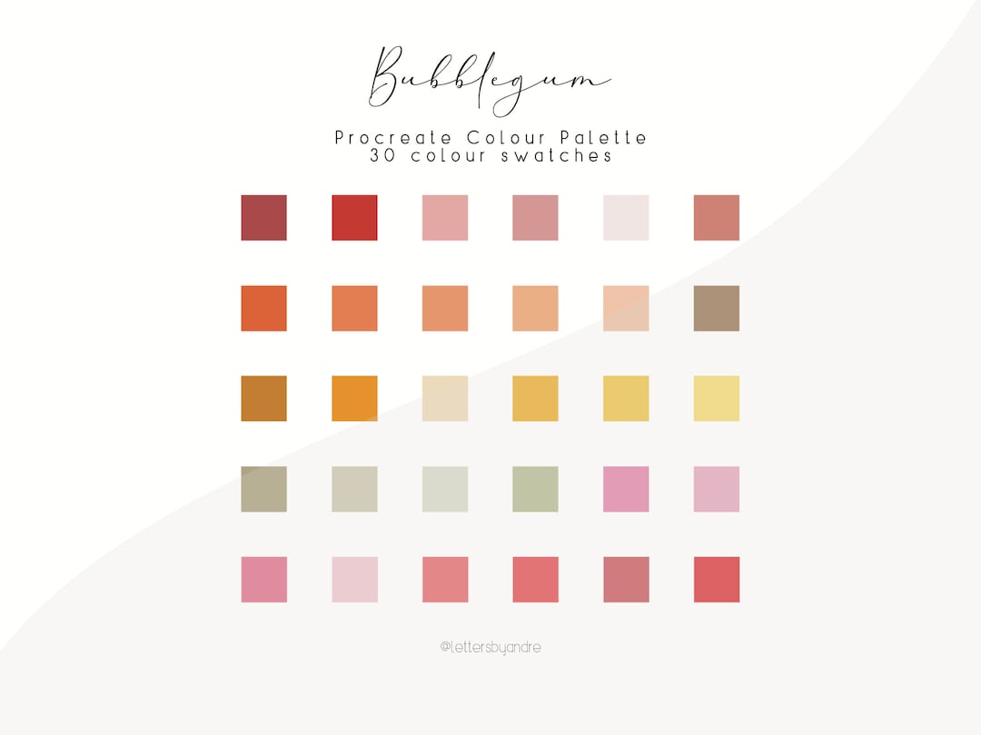 Procreate Color Palette | Color Palette | Digital Color Palette | Color ...