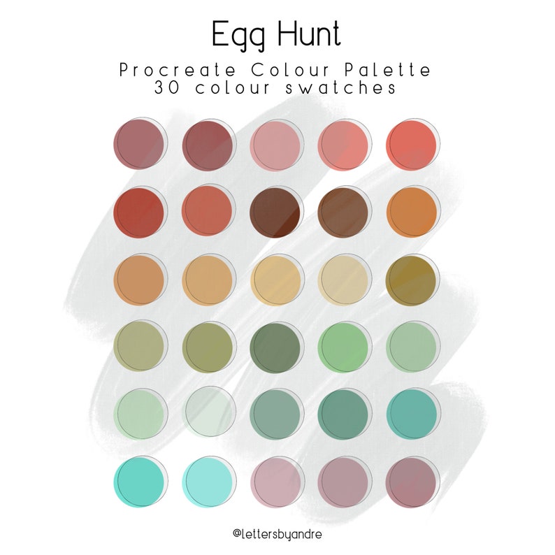 Procreate Color Palette Color Palette Digital Color | Etsy