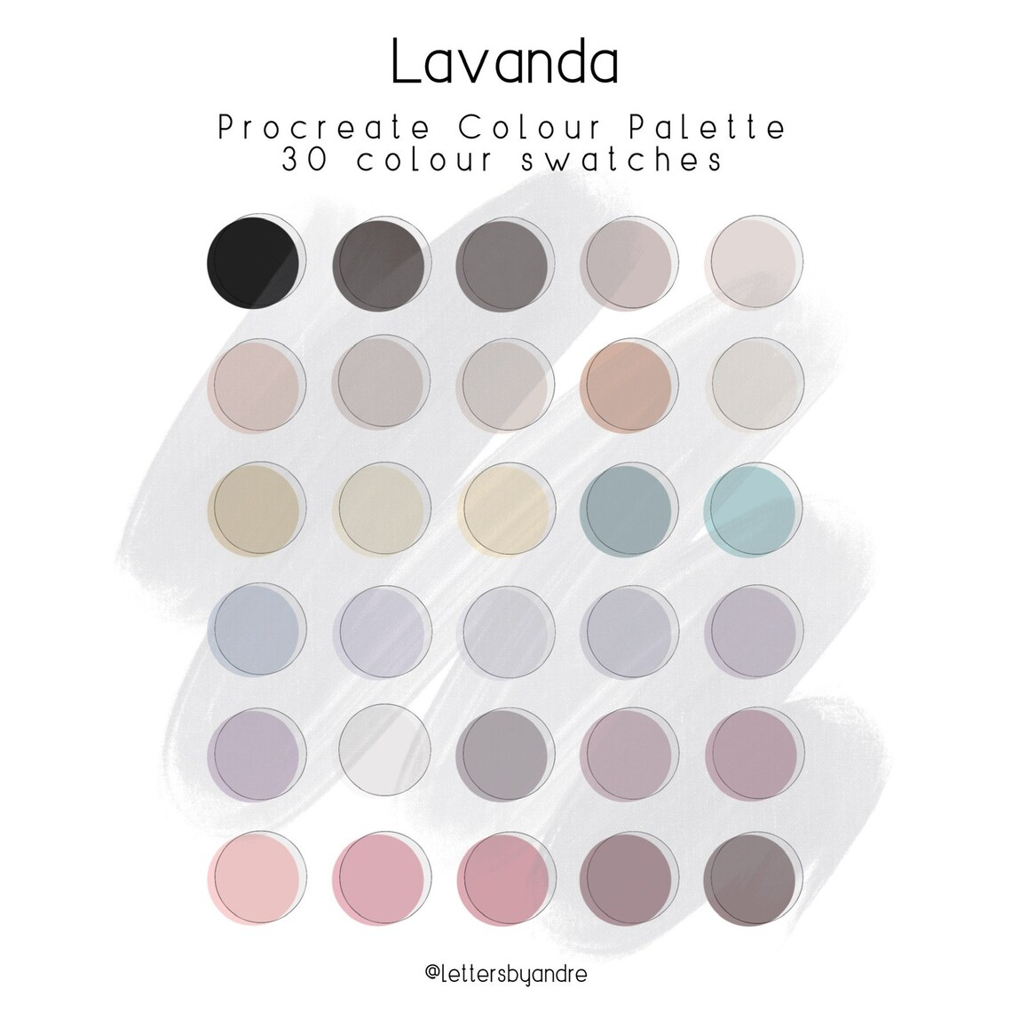 Procreate Color Palette Color Palette Digital Color - Etsy