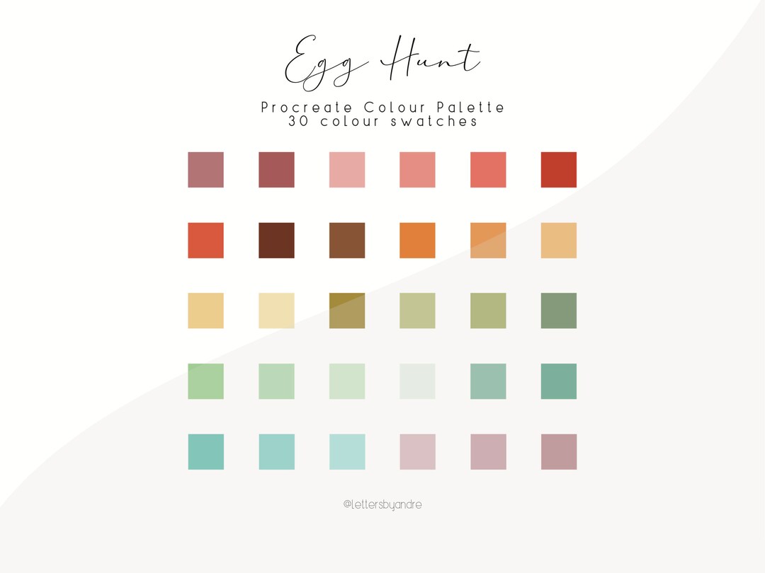 Procreate Color Palette | Color Palette | Digital Color Palette | Color ...