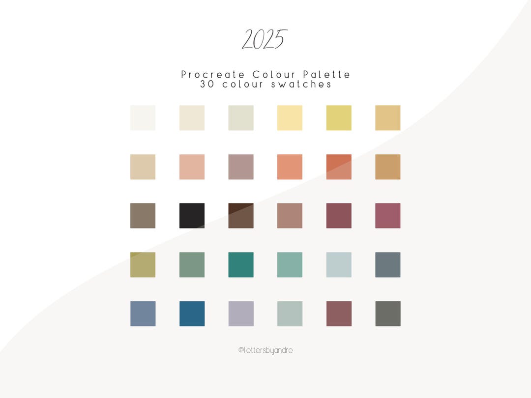 2025 Procreate Palette – Inspired by Pantone’s Color of the Year ‘mocha ...